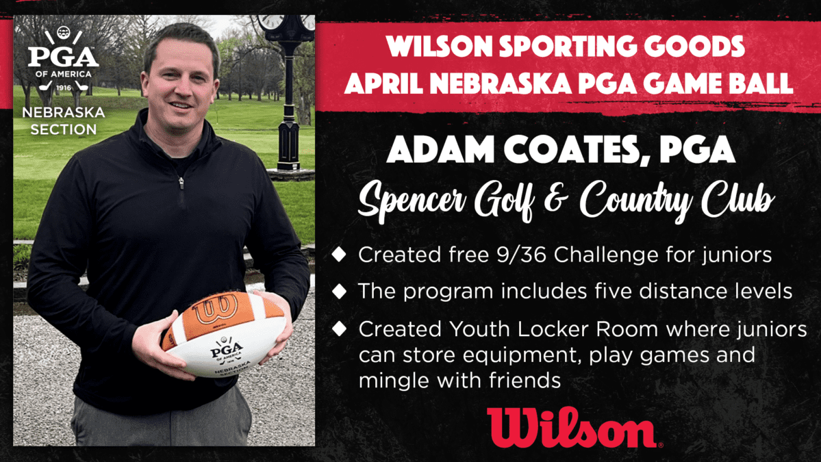 Adam Coates of Spencer Golf & CC Receives Wilson Monthly NEPGA Game ...